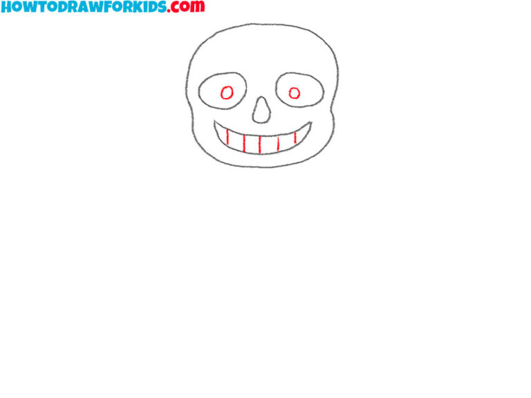 How to Draw Sans from Undertale - Easy Drawing Tutorial For Kids