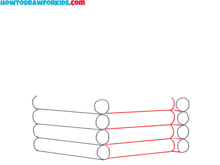 How to Draw a Log Cabin - Easy Drawing Tutorial For Kids
