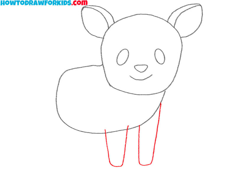 How to Draw a Fawn - Easy Drawing Tutorial For Kids