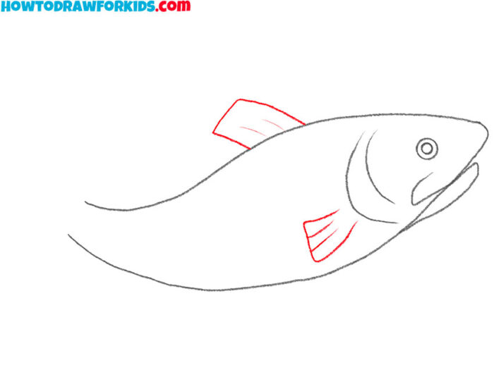How to Draw a Trout - Easy Drawing Tutorial For Kids