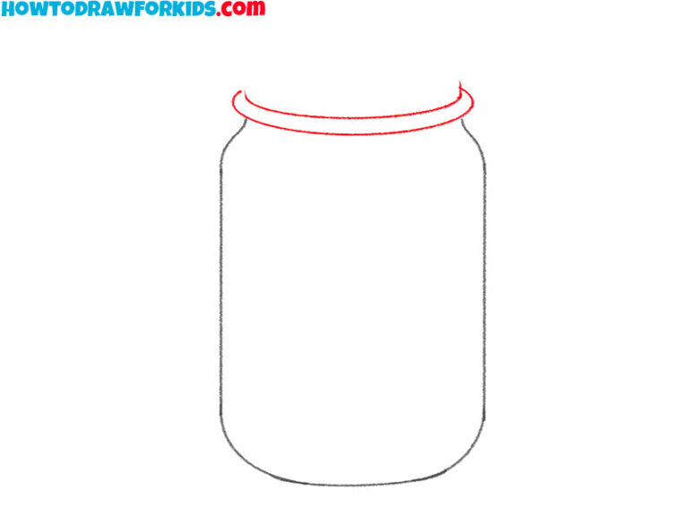 How to Draw a Mason Jar - Easy Drawing Tutorial For Kids