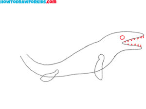 How to Draw a Mosasaurus - Easy Drawing Tutorial For Kids