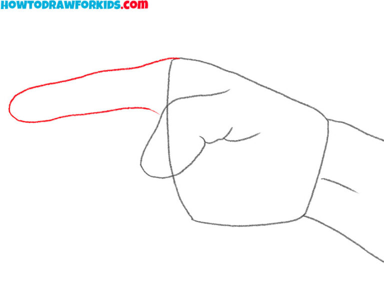 How to Draw a Pointing Finger - Drawing Tutorial