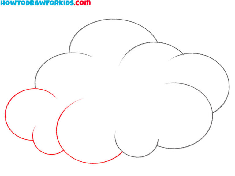How to Draw an Easy Cloud - Easy Drawing Tutorial For Kids
