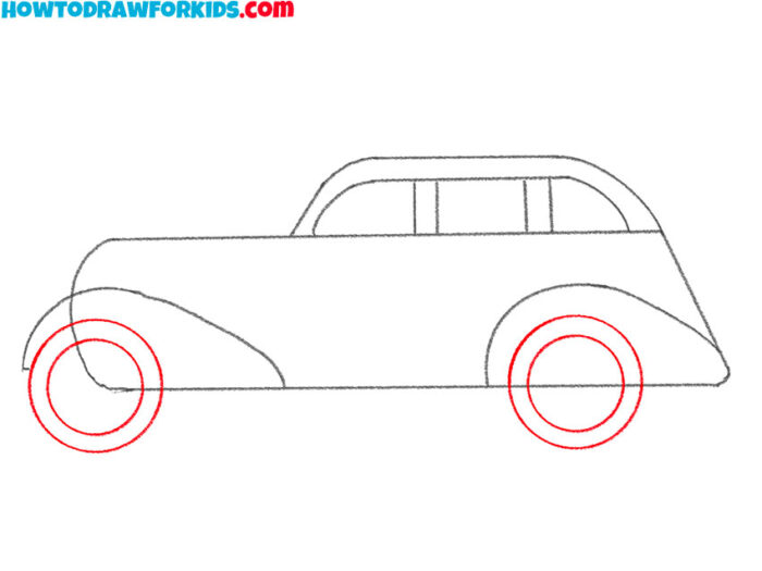 How to Draw an Old Car - Easy Drawing Tutorial For Kids