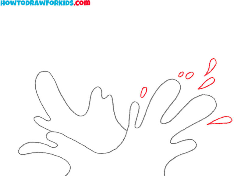 How to Draw Water Splashes - Easy Drawing Tutorial For Kids