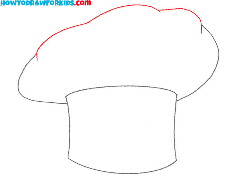 How to Draw a Chef Hat - Easy Drawing Tutorial For Kids
