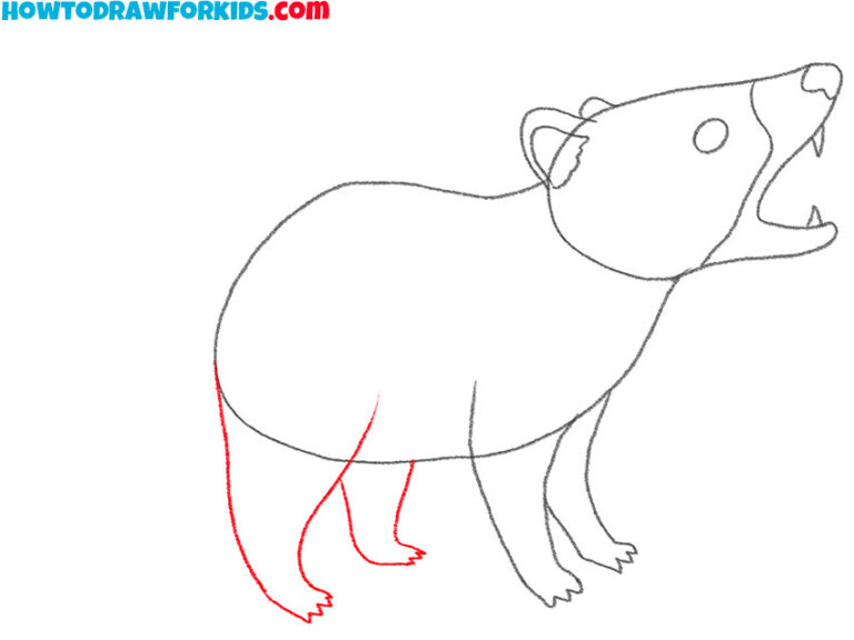 How to Draw a Tasmanian Devil - Easy Drawing Tutorial For Kids