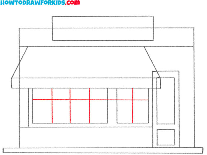 How to Draw a Restaurant - Easy Drawing Tutorial For Kids