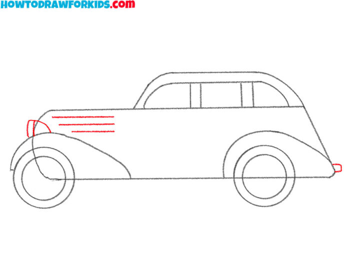 How to Draw an Old Car - Easy Drawing Tutorial For Kids