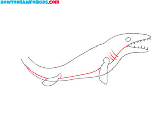 How to Draw a Mosasaurus - Easy Drawing Tutorial For Kids