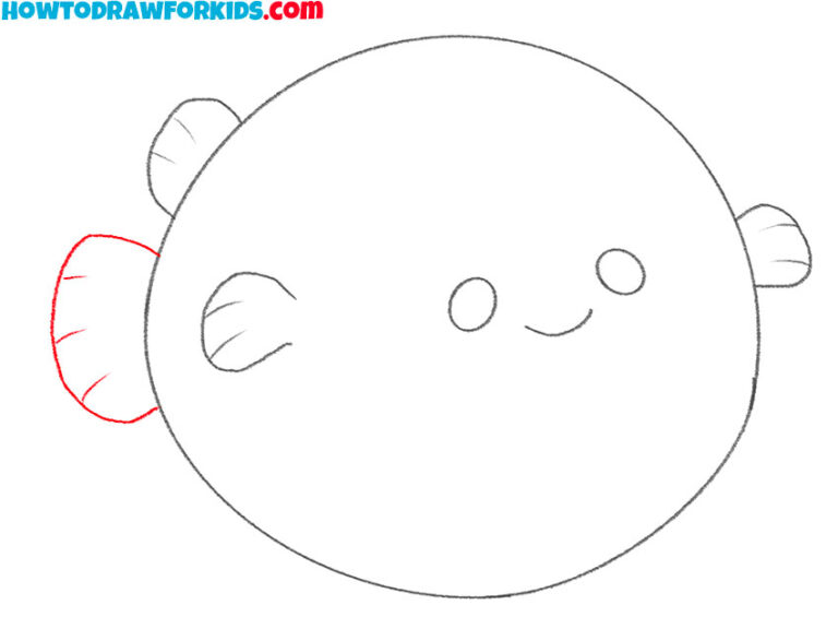 How to Draw a Puffer - Easy Drawing Tutorial For Kids