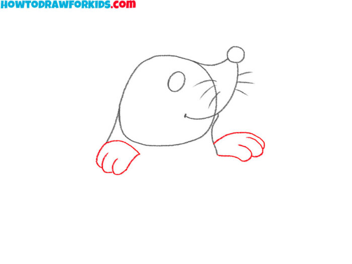 How to Draw a Mole - Easy Drawing Tutorial For Kids