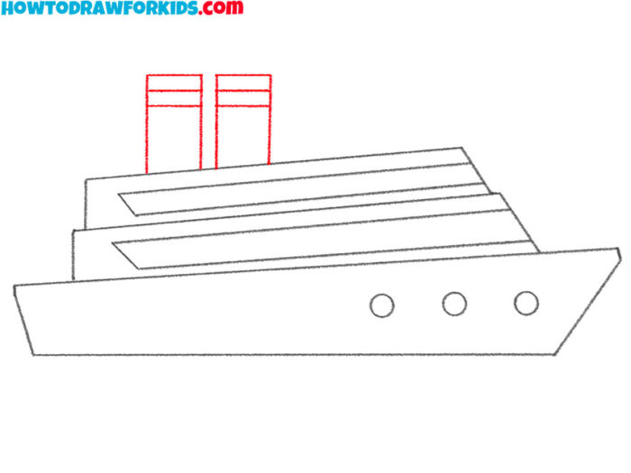 How to Draw a Cruise Ship - Easy Drawing Tutorial For Kids
