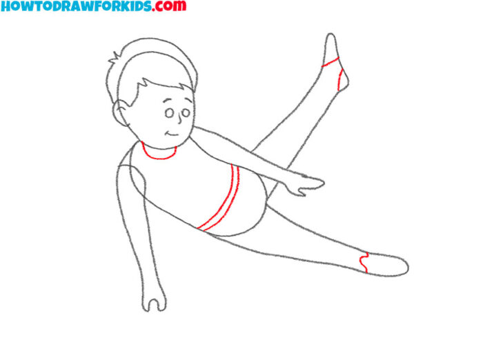 How to Draw a Gymnast - Easy Drawing Tutorial For Kids