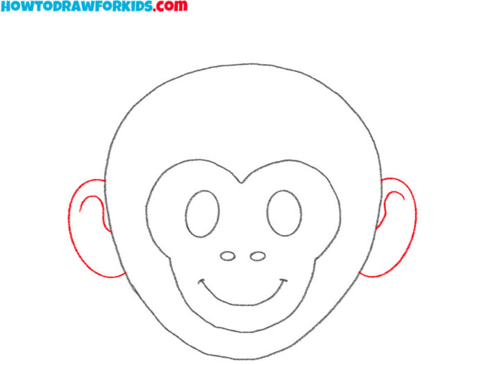 How to Draw a Monkey Face - Easy Drawing Tutorial For Kids