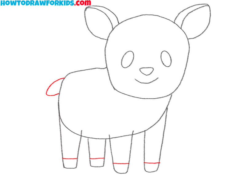 How to Draw a Fawn - Easy Drawing Tutorial For Kids