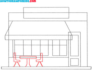 How to Draw a Restaurant - Easy Drawing Tutorial For Kids