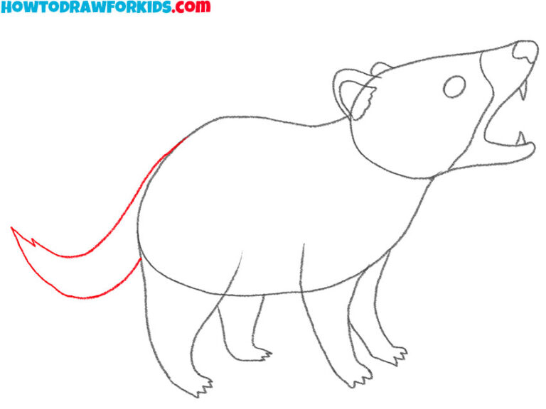 How to Draw a Tasmanian Devil - Easy Drawing Tutorial For Kids