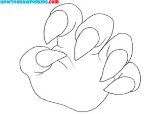 How to Draw Claws - Easy Drawing Tutorial For Kids