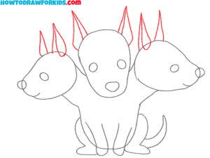 How to Draw Cerberus - Easy Drawing Tutorial For Kids