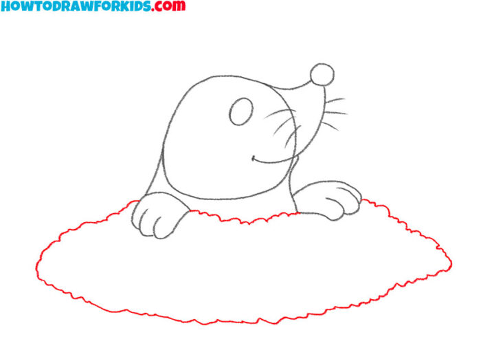 How to Draw a Mole - Easy Drawing Tutorial For Kids