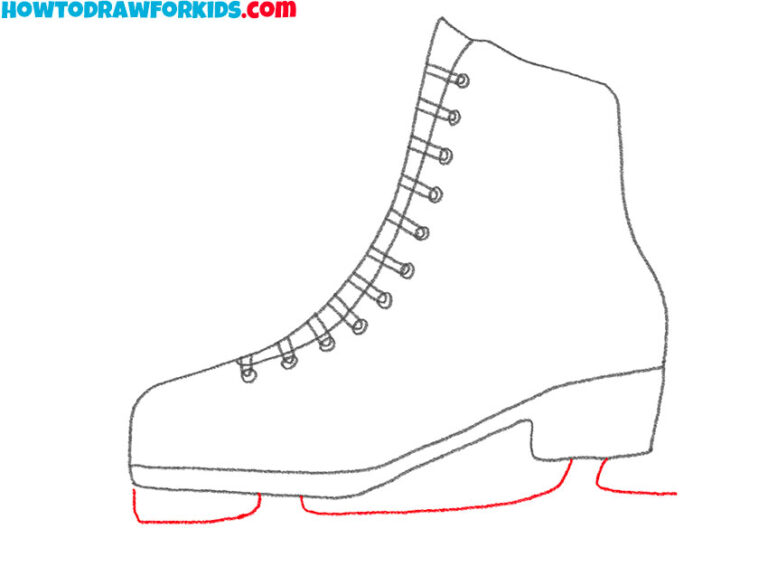 How to Draw Skates - Easy Drawing Tutorial For Kids