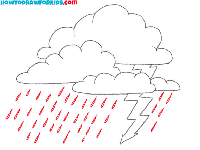 How to Draw a Storm - Easy Drawing Tutorial For Kids