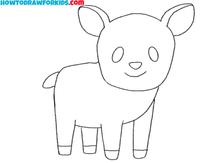 How to Draw a Fawn - Easy Drawing Tutorial For Kids