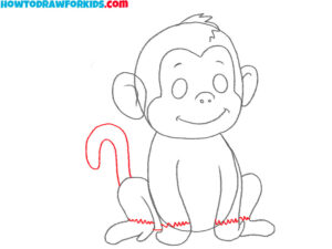 How to Draw a Chimpanzee - Easy Drawing Tutorial For Kids