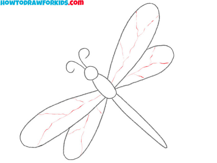 How to Draw a Dragonfly - Easy Drawing Tutorial For Kids