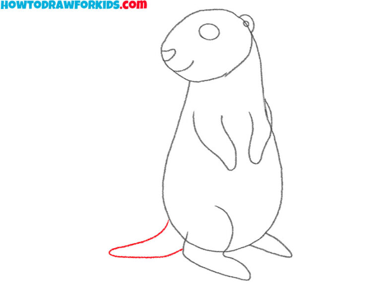 How to Draw a Prairie Dog - Easy Drawing Tutorial For Kids