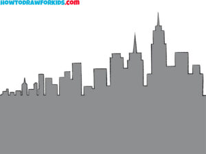 How to Draw a Skyline - Easy Drawing Tutorial For Kids
