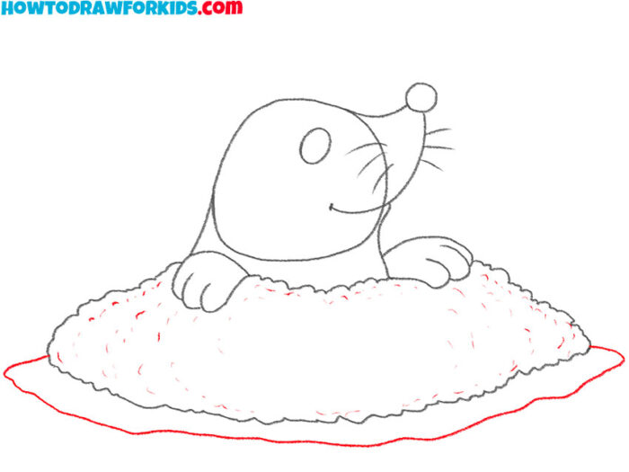 How to Draw a Mole - Easy Drawing Tutorial For Kids