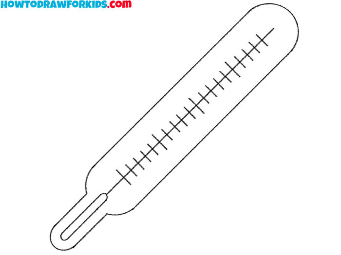 How to Draw a Thermometer - Easy Drawing Tutorial For Kids