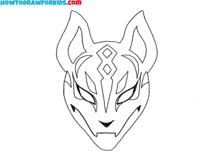 How to Draw Drift Mask - Easy Drawing Tutorial For Kids