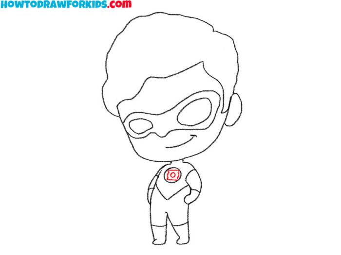 How to Draw Green Lantern - Easy Drawing Tutorial For Kids