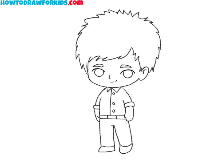 How to Draw a Manga Boy - Easy Drawing Tutorial For Kids
