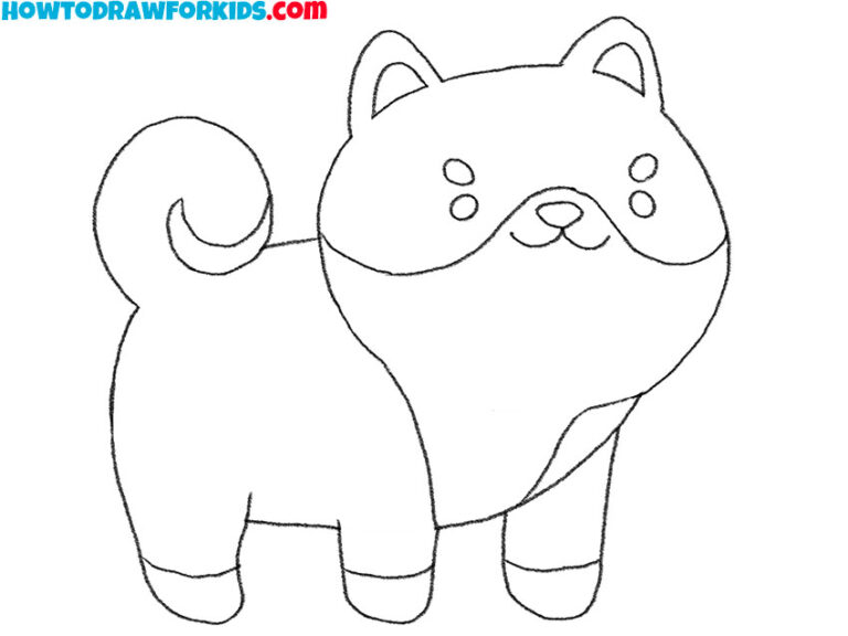 How to Draw a Shiba Inu - Easy Drawing Tutorial For Kids