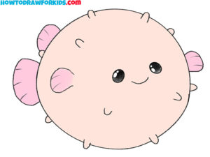 How to Draw a Puffer - Easy Drawing Tutorial For Kids