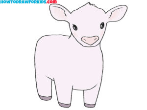 How to Draw a Strawberry Cow - Easy Drawing Tutorial For Kids