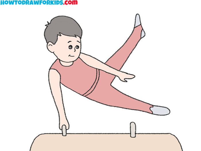How to Draw a Gymnast - Easy Drawing Tutorial For Kids