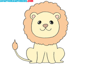 How to Draw a Lion Cub - Easy Drawing Tutorial For Kids