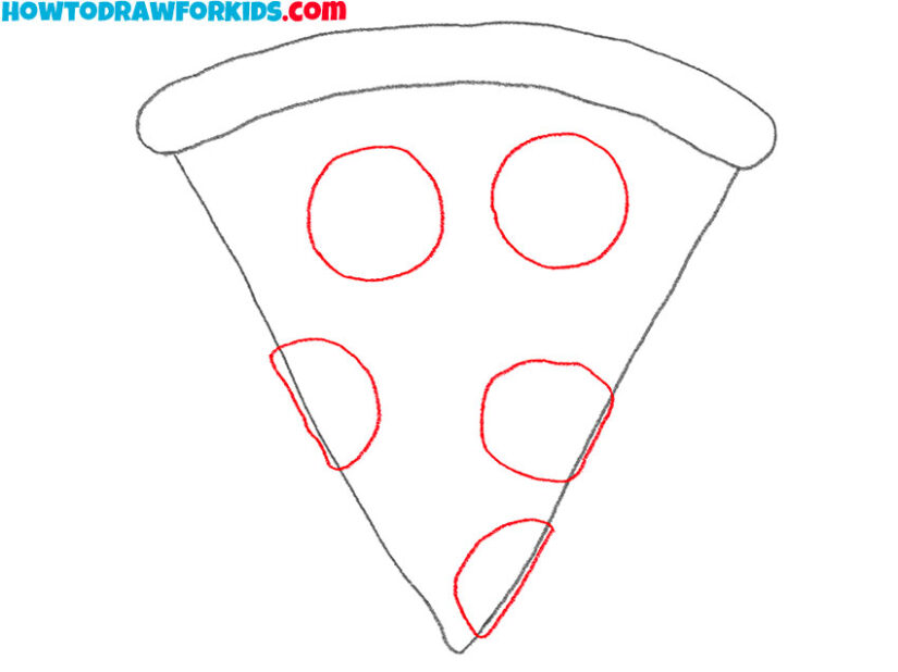 How to Draw a Pizza Slice - Easy Drawing Tutorial For Kids
