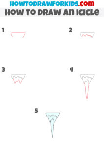How to Draw an Icicle - Easy Drawing Tutorial For Kids