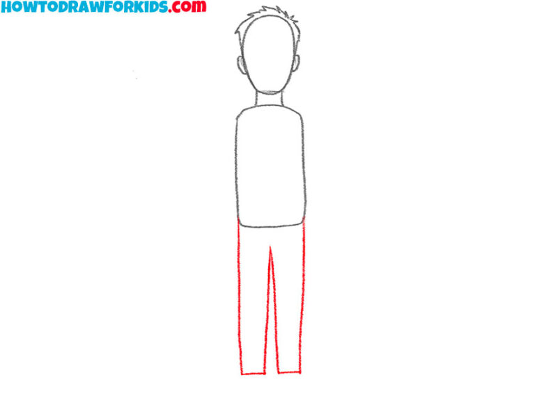How to Draw a Person From the Back - Drawing Tutorial For Kids