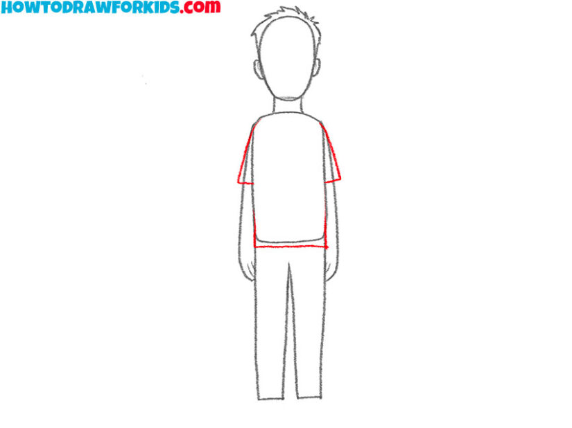 How to Draw a Person From the Back - Drawing Tutorial For Kids