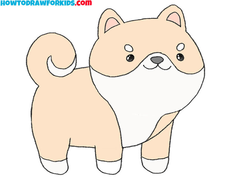How to Draw a Shiba Inu - Easy Drawing Tutorial For Kids