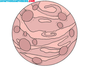 How to Draw Mars - Easy Drawing Tutorial For Kids
