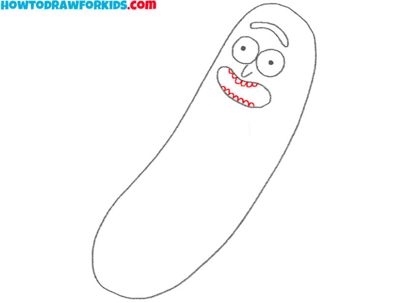 How to Draw Pickle Rick - Easy Drawing Tutorial For Kids